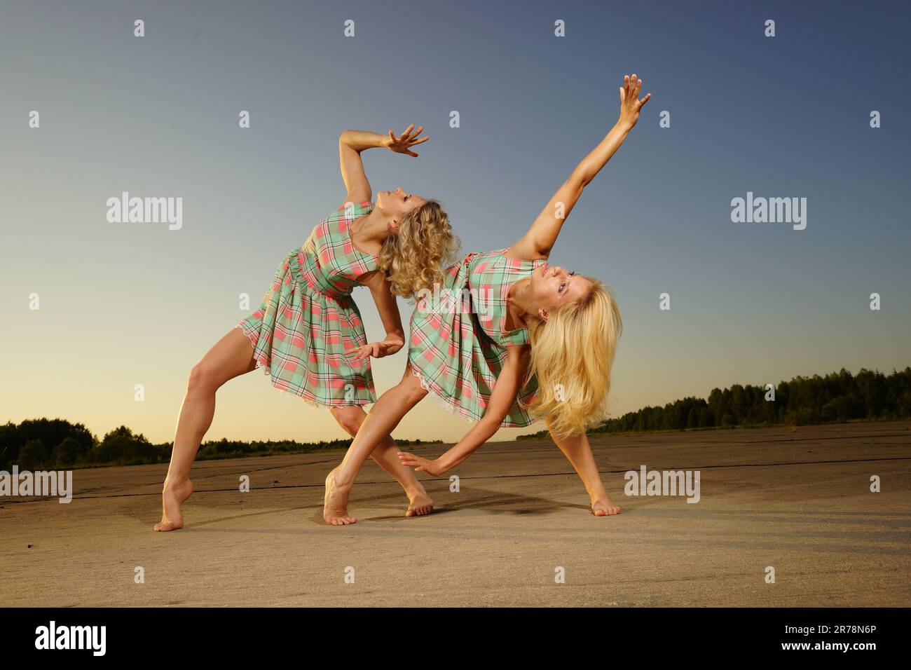 Young woman dancing with joy on road hi-res stock photography and ...
