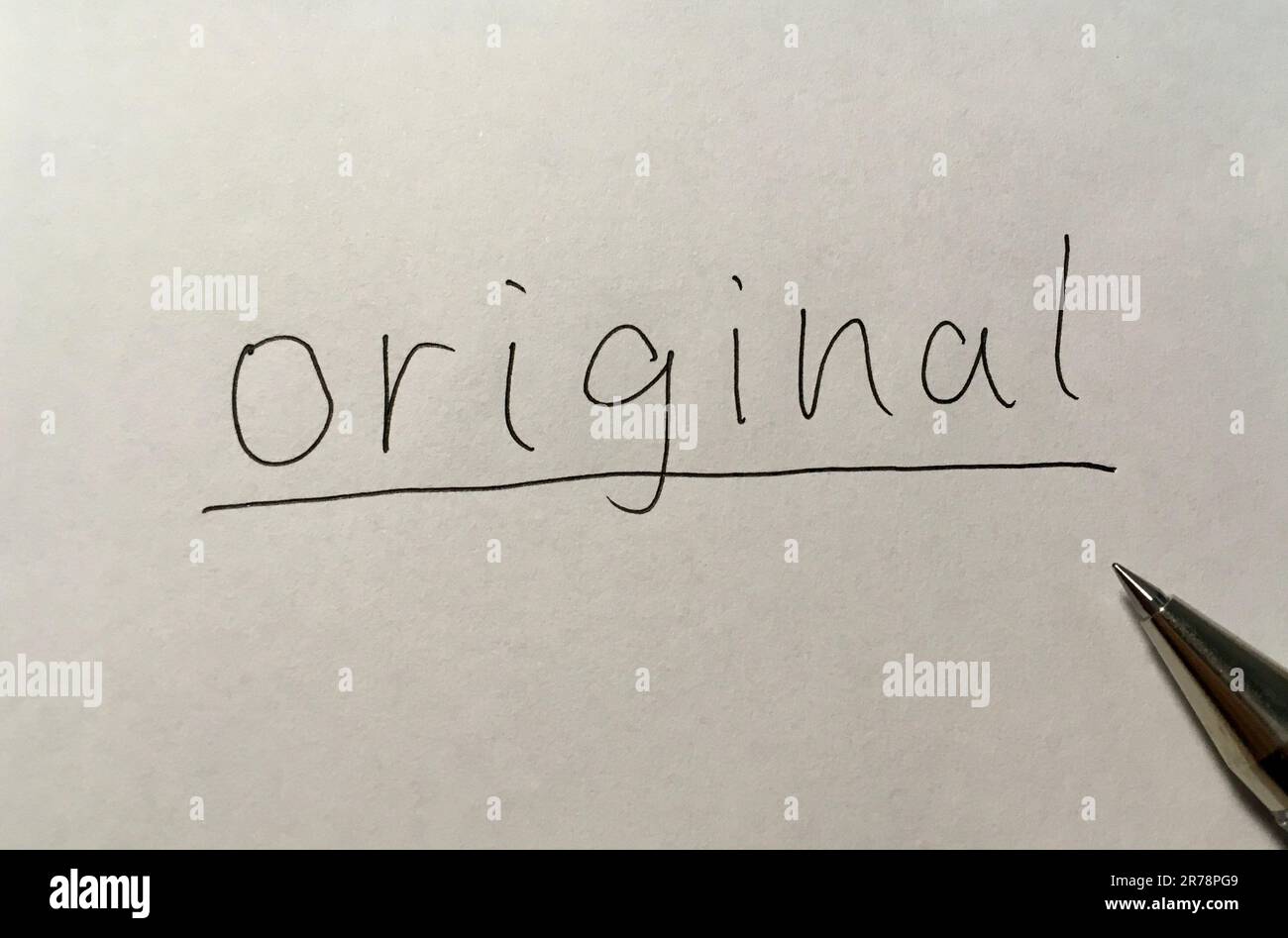 Original handwriting hi-res stock photography and images - Alamy
