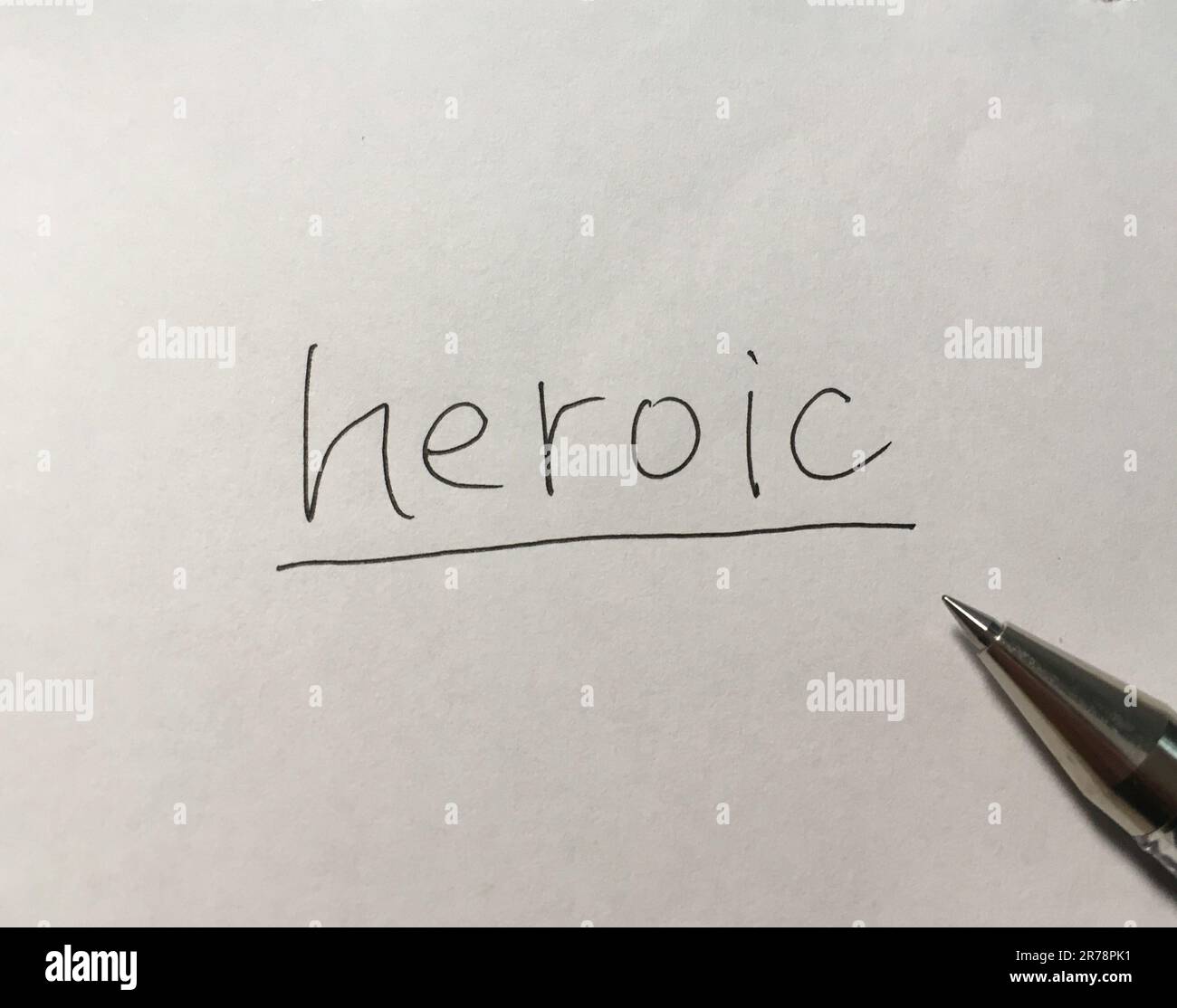 Text heroic hi-res stock photography and images - Alamy
