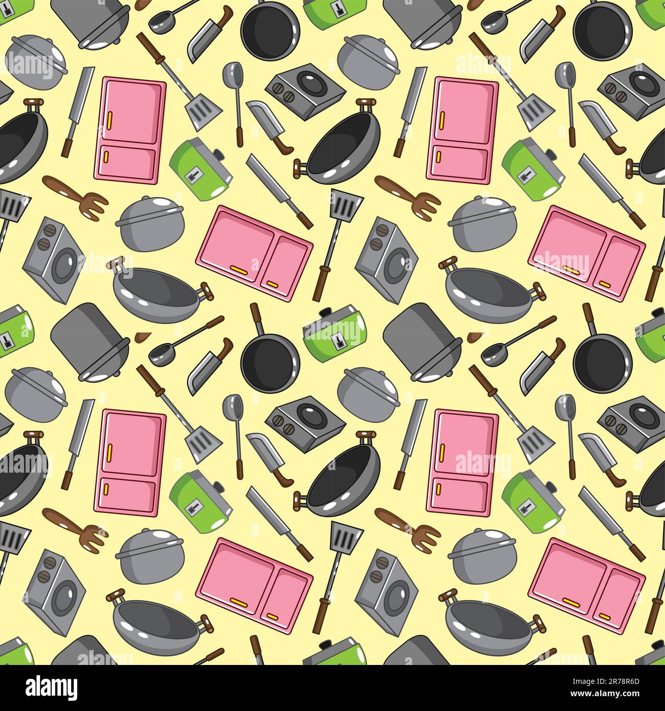 Pan pattern Stock Vector Images - Alamy