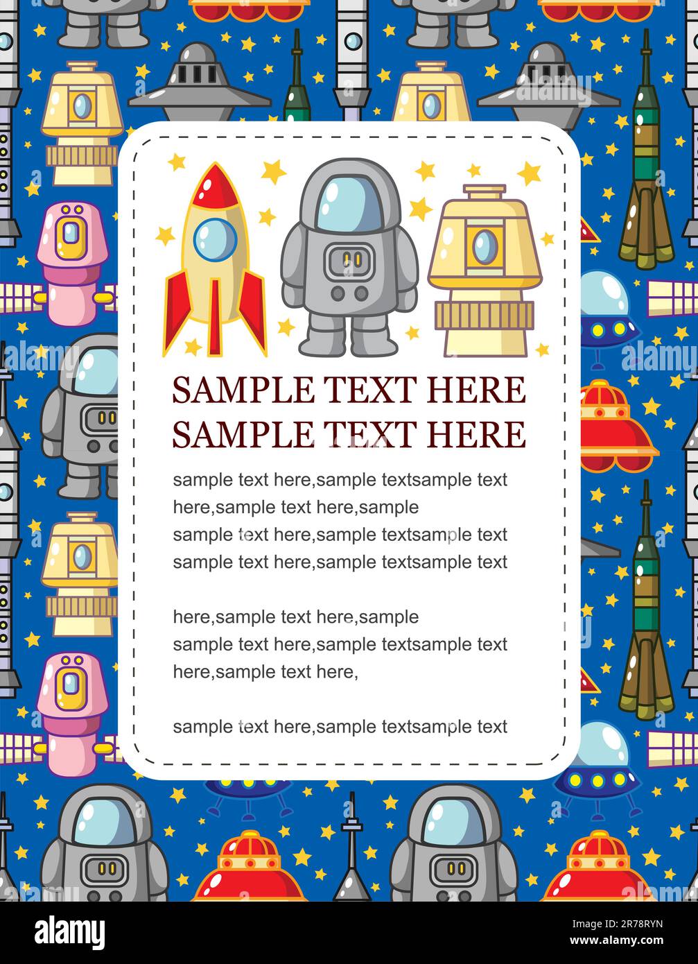 Space technology for kid Stock Vector Images - Alamy