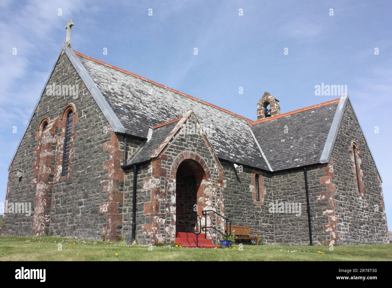 St Kiaran's Church on Islay, mid way between Port Charlotte and ...