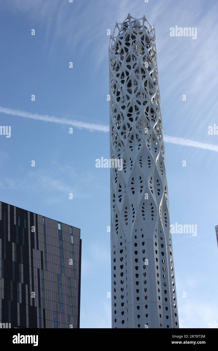 The Tower of Light is a 40-metre tall tower supporting and enclosing ...