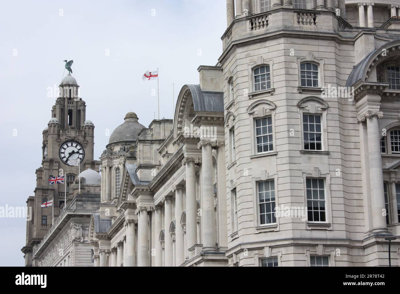 The Three Graces at Liverpool Pier Head Stock Photo - Alamy