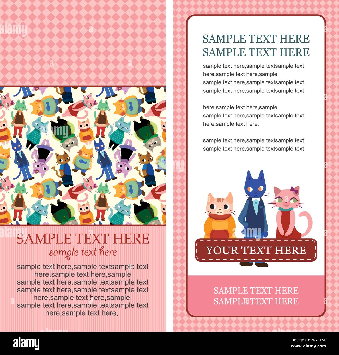 Pretty adult cat Stock Vector Images - Alamy