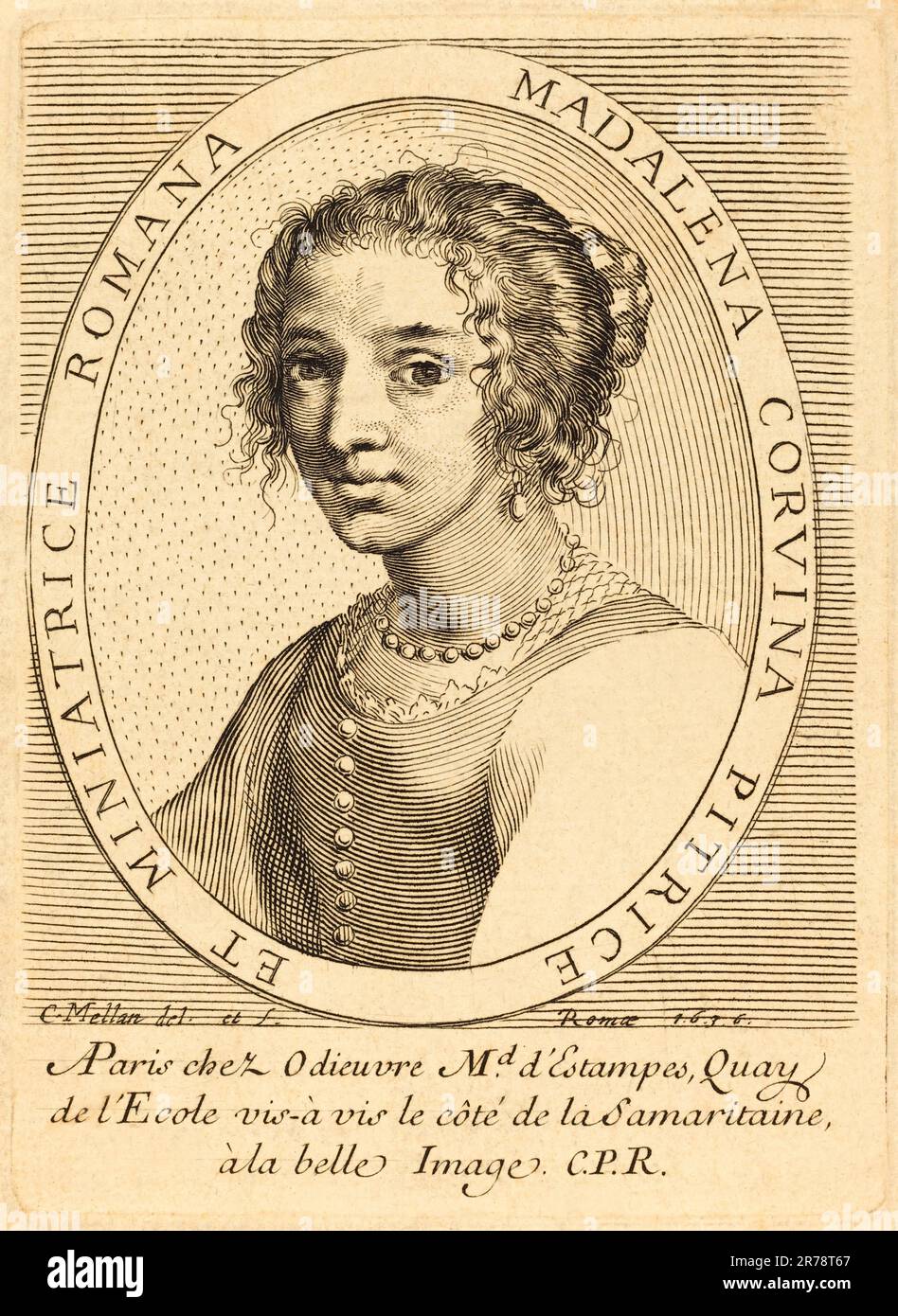 1636 , Rome , ITALY : The italian Baroque woman painter and miniaturist ...