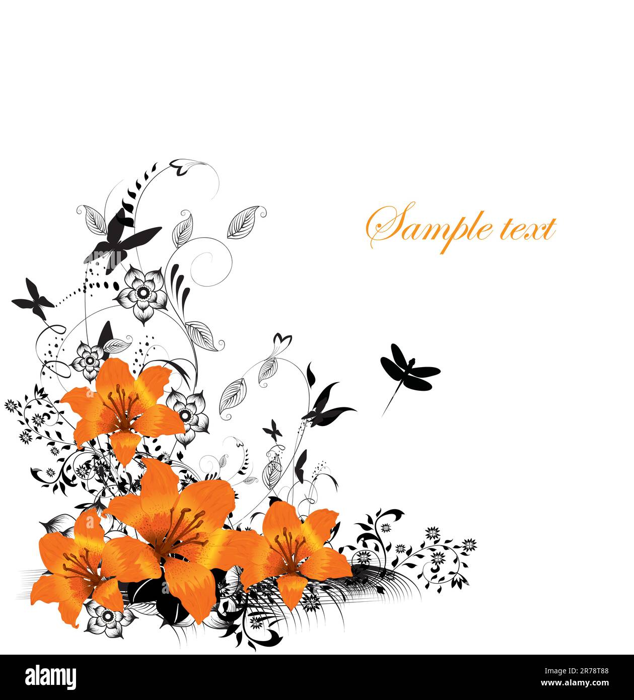 Vector floral border Stock Vector Image & Art - Alamy