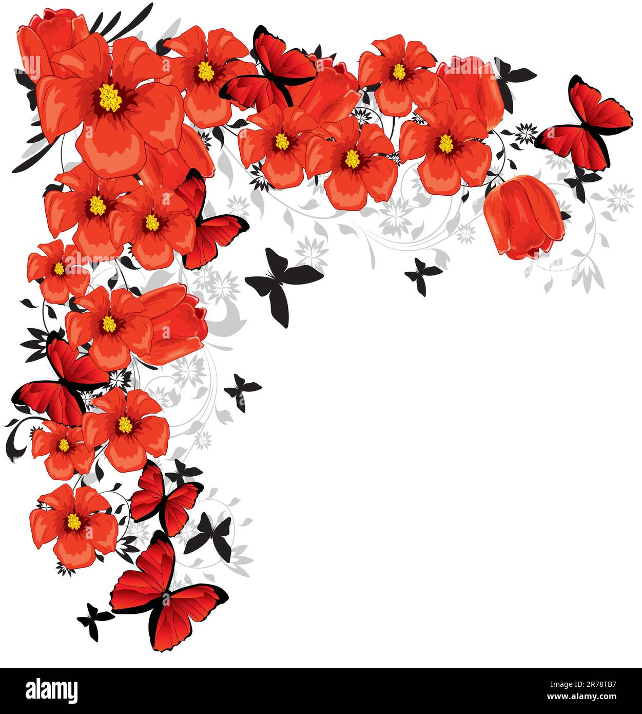 The language of flowers Stock Vector Images - Alamy