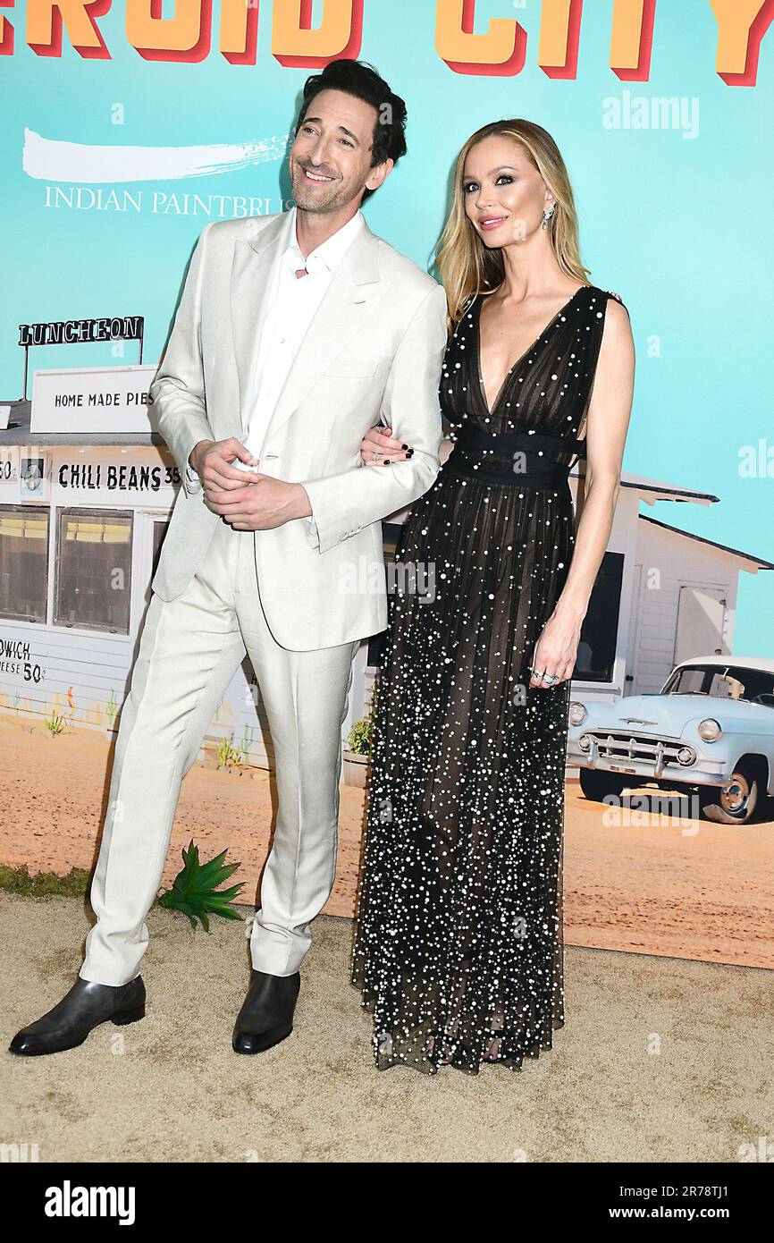 Adrien Brody and Georgina Chapman attend the New York Premiere of ...