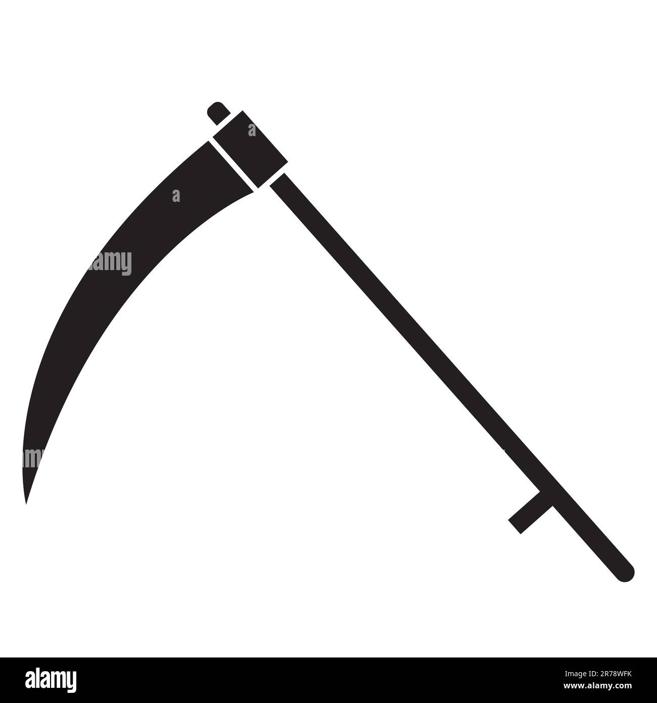 farm scythe icon. scythe sign. flat style Stock Photo - Alamy