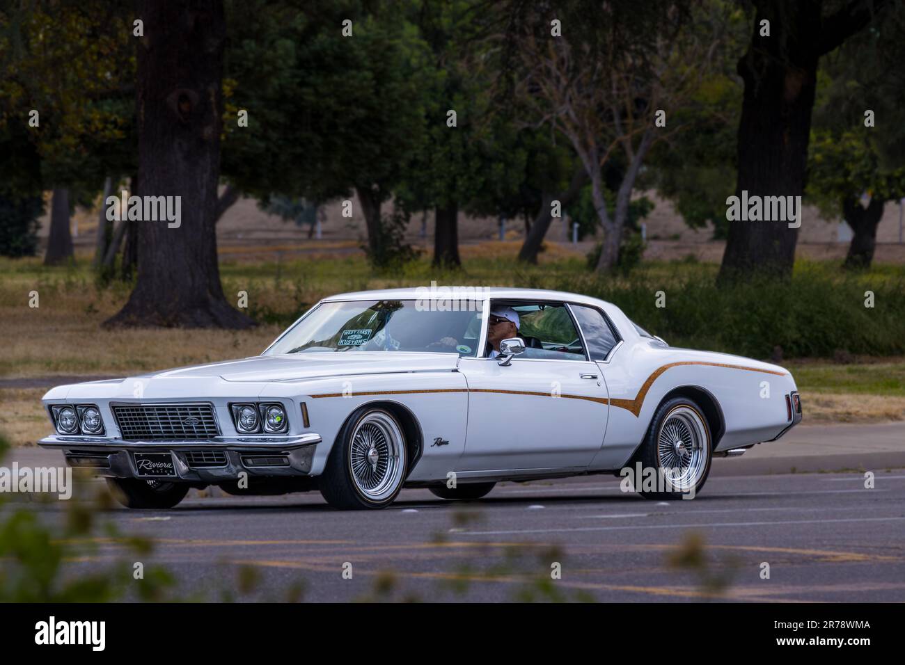 A 1971 Buick Riviera at the North Modesto Kiwanis American Graffiti Car ...