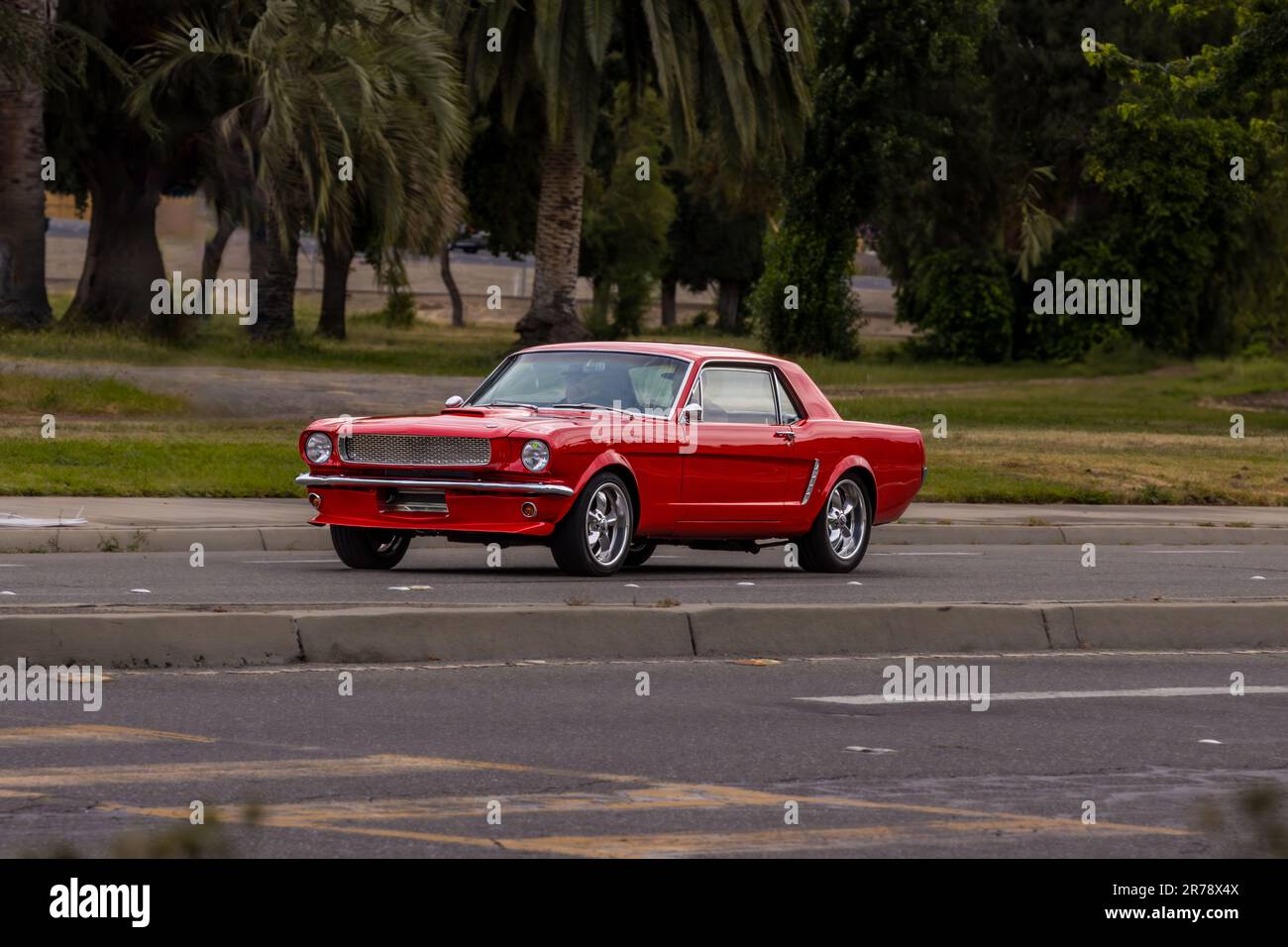 A Custom 1965 Ford Mustang at the North Modesto Kiwanis American ...