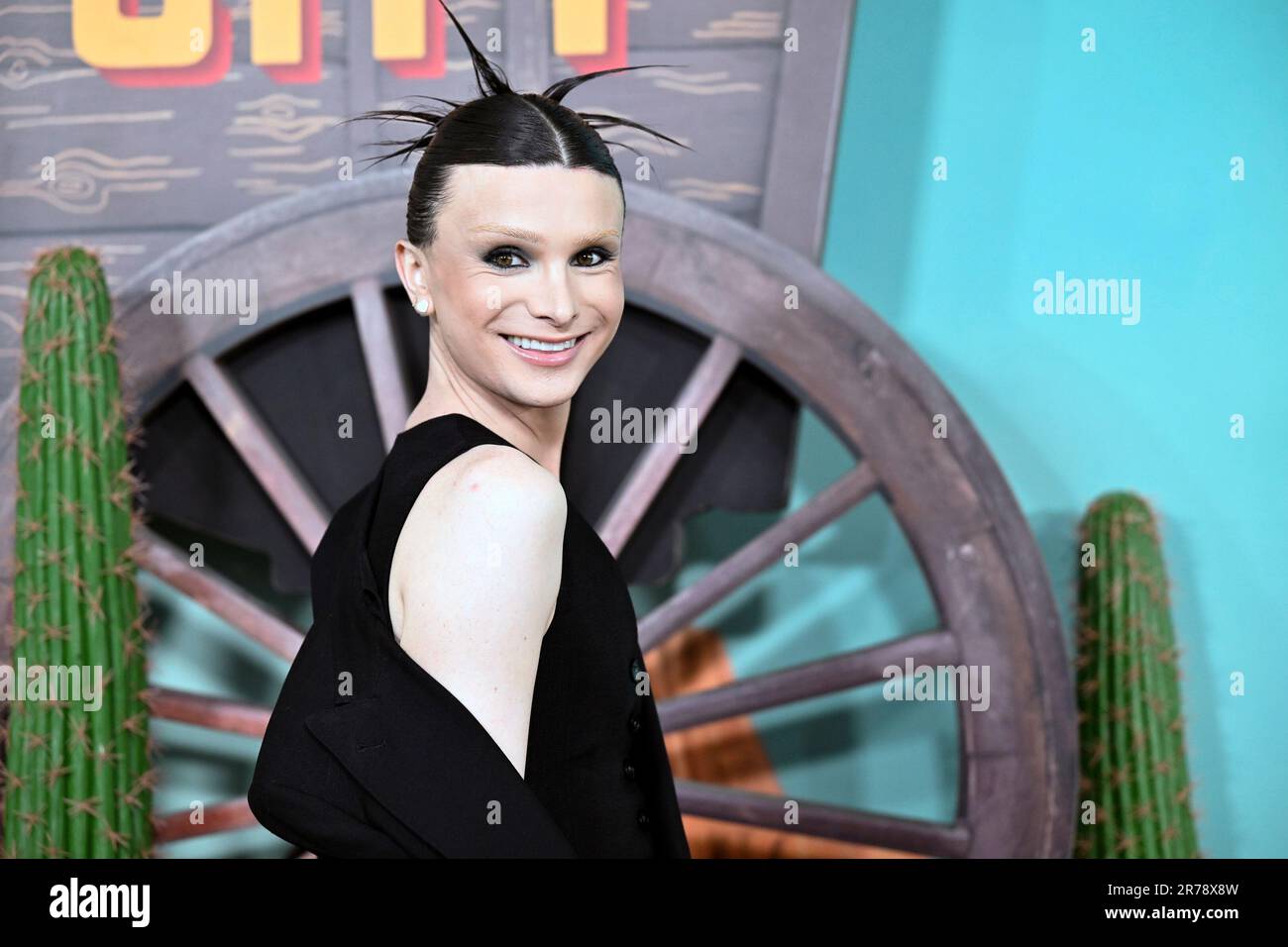 Dylan Mulvaney attends the premiere of "Asteroid City" at Alice Tully Hall on Tuesday, June 13 ...
