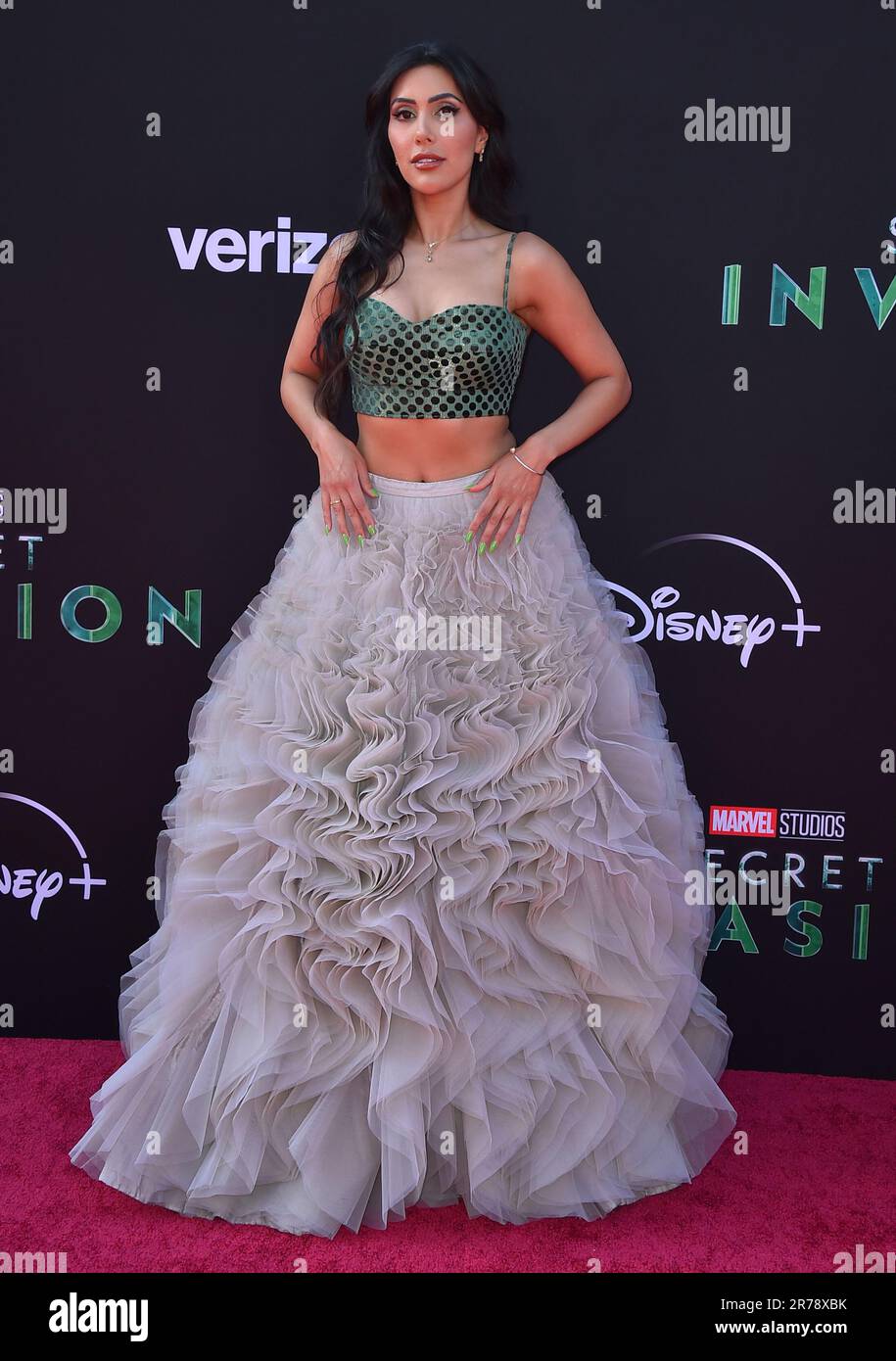 Nisha Aaliya arrives at the premiere of "Secret Invasion," Tuesday ...