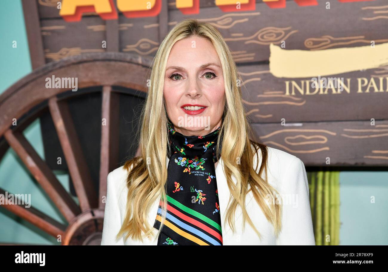 Hope Davis attends the premiere of "Asteroid City" at Alice Tully Hall ...