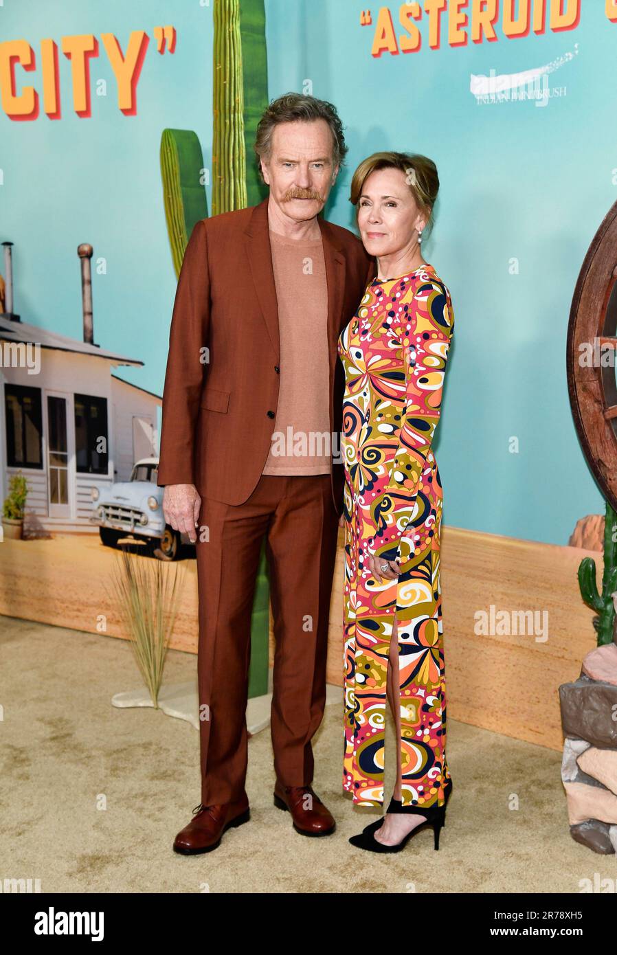 Bryan Cranston, left, and wife Robin Dearden attend the premiere of ...