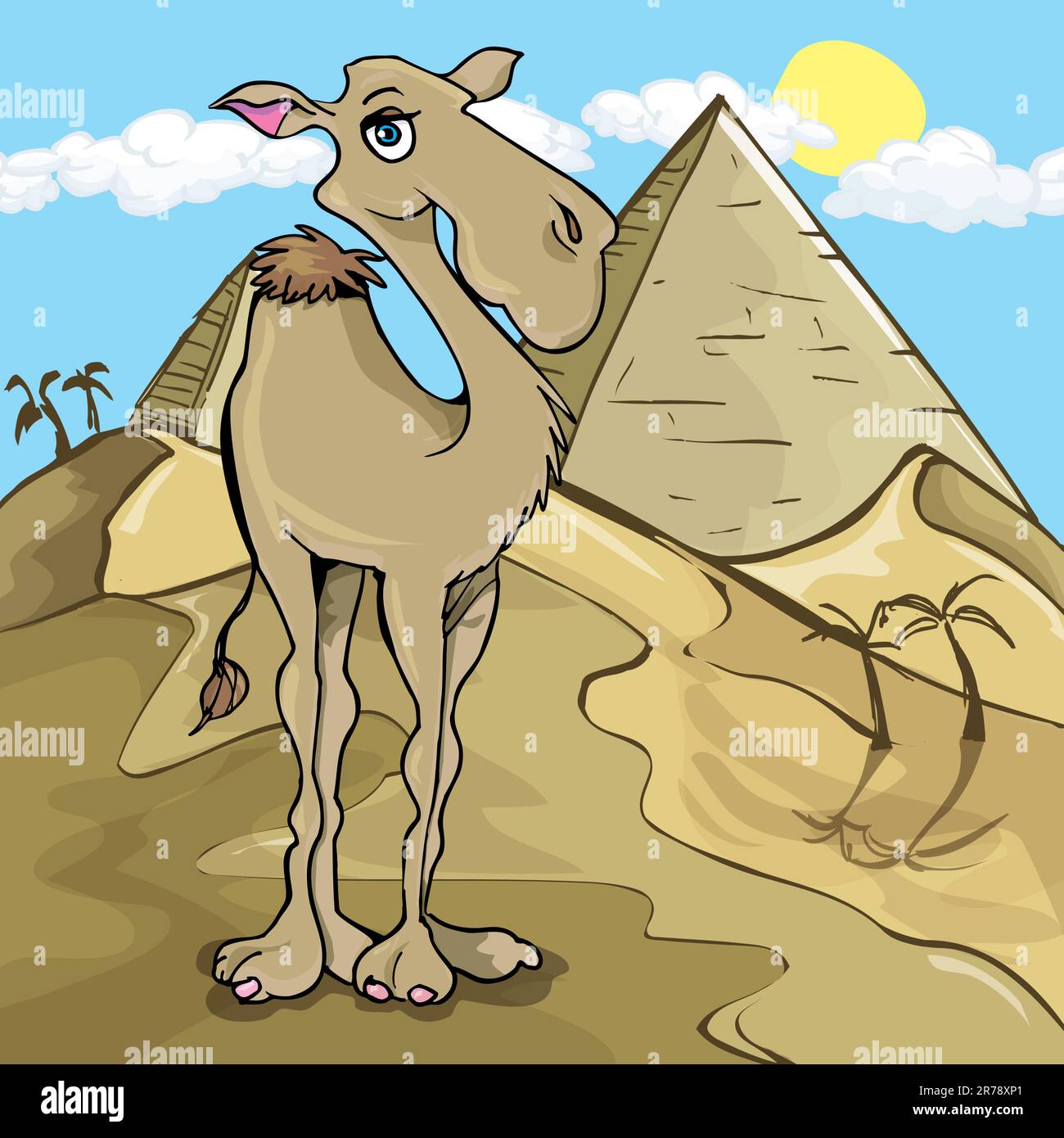 Cartoon camel hi-res stock photography and images - Alamy
