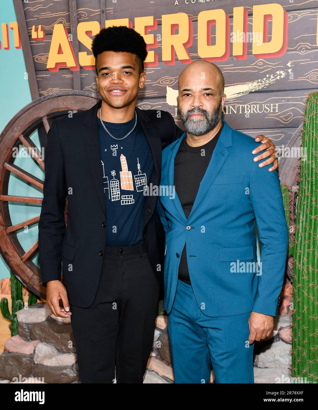 Jeffrey Wright, right, and son Elijah Wright attend the premiere of ...