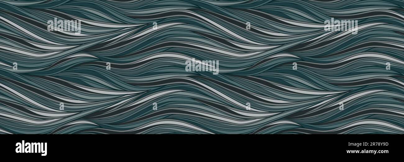 vector seamless blue waves, clipping masks Stock Vector Image & Art - Alamy