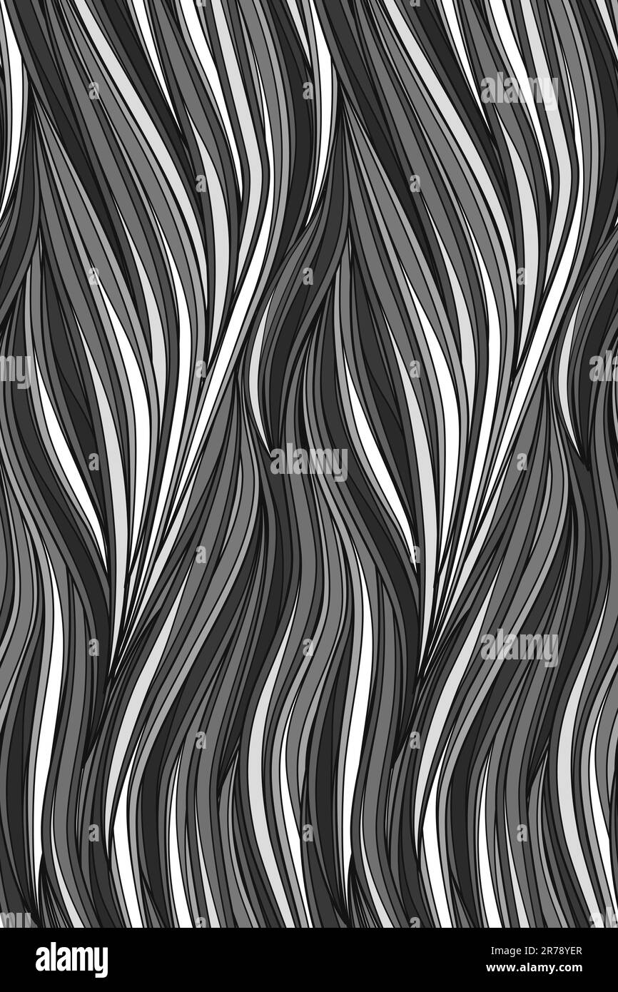 vector seamless monochrome lines, clipping masks Stock Vector Image ...