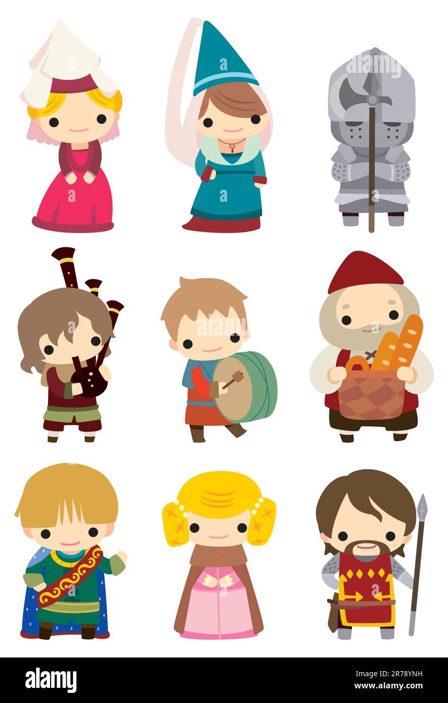 Medieval music group Stock Vector Images - Alamy