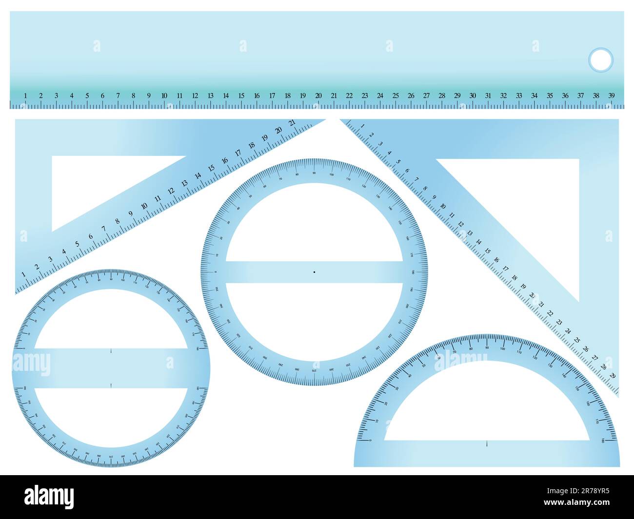 measurement set against white background, abstract vector art ...