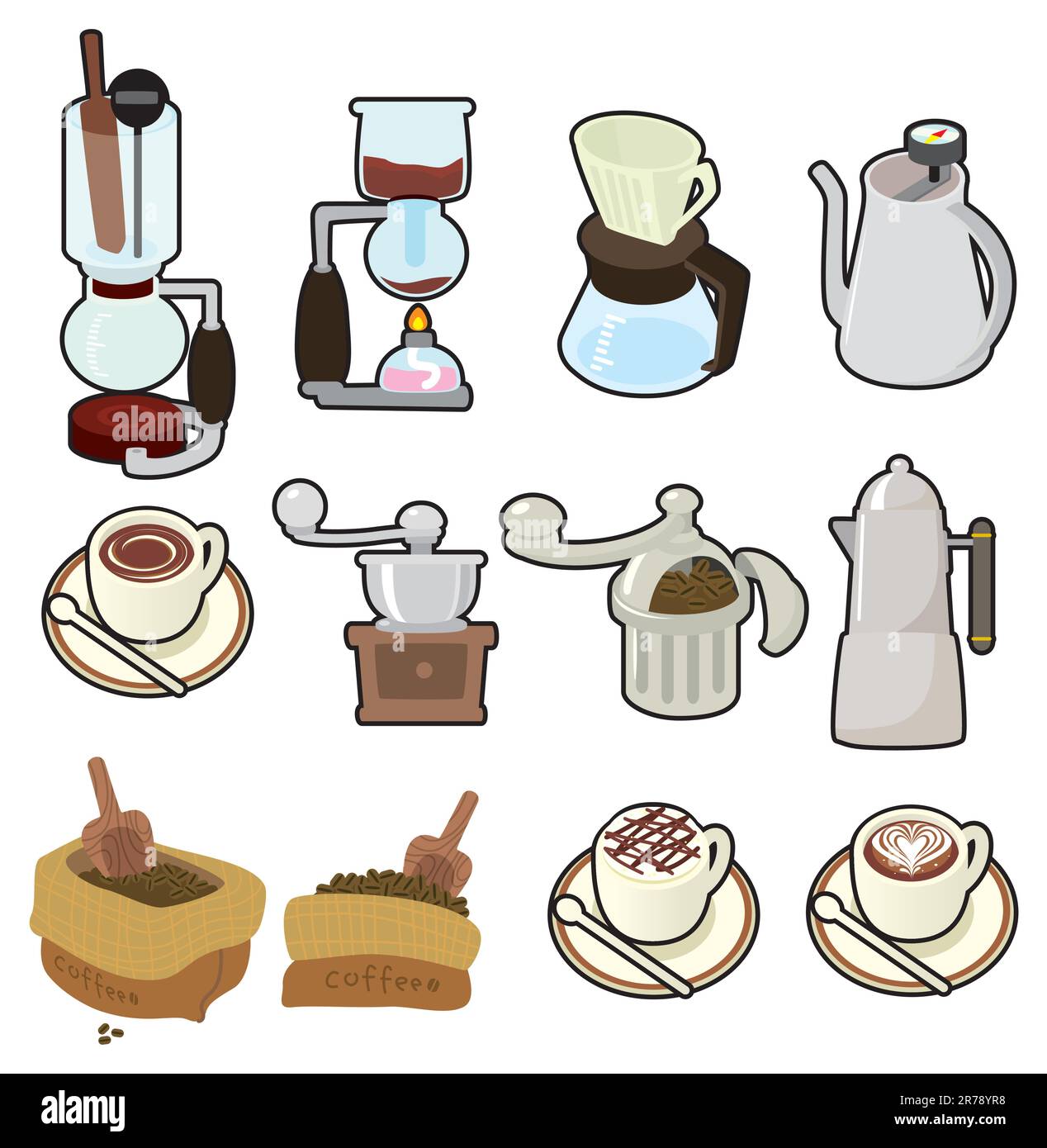 French coffee pot icon Cut Out Stock Images & Pictures - Alamy