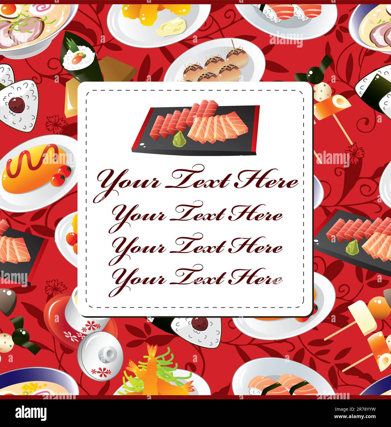 Fried rice background picture Stock Vector Images - Alamy