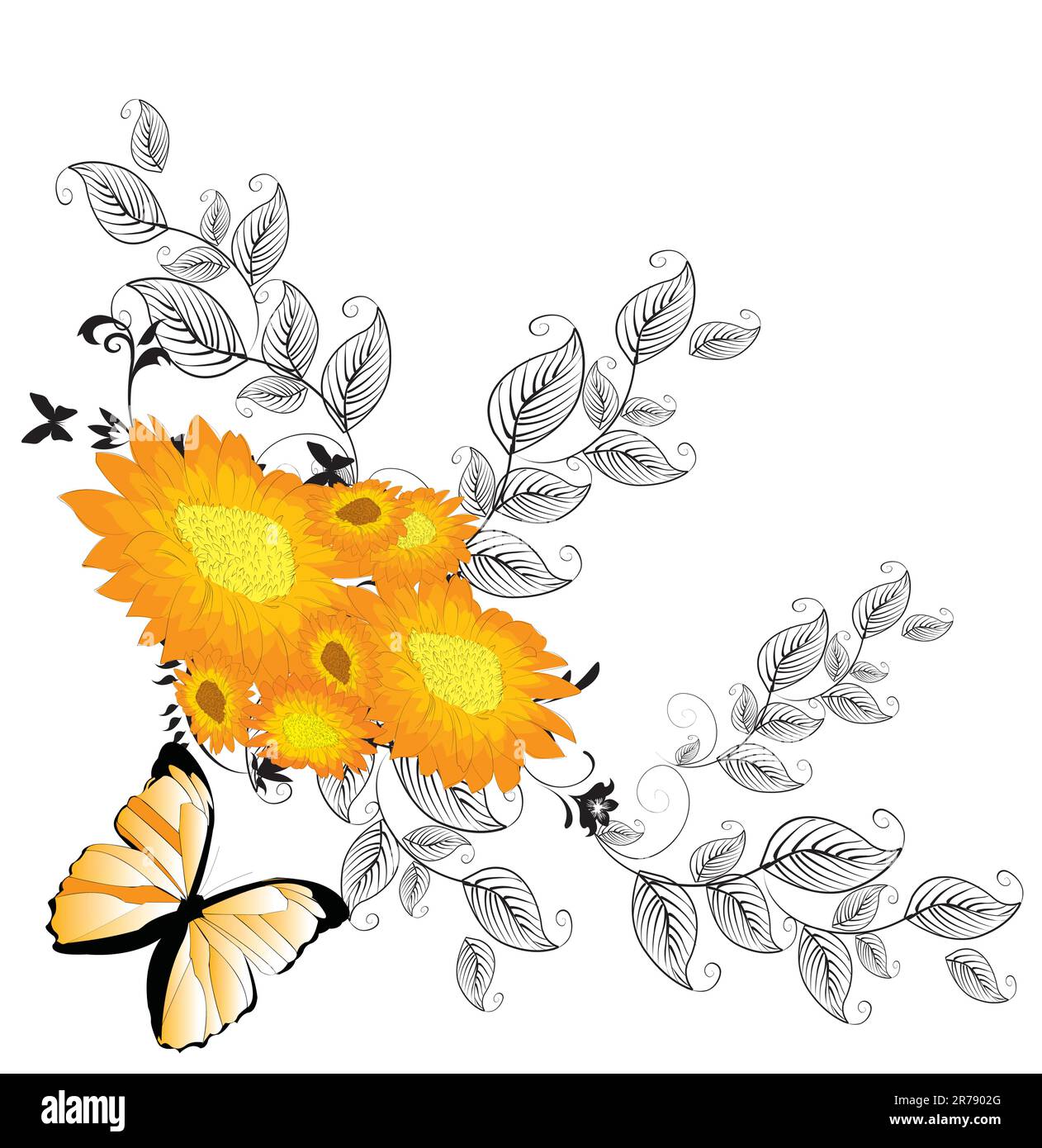 Floral Design - Vector Stock Vector Image & Art - Alamy