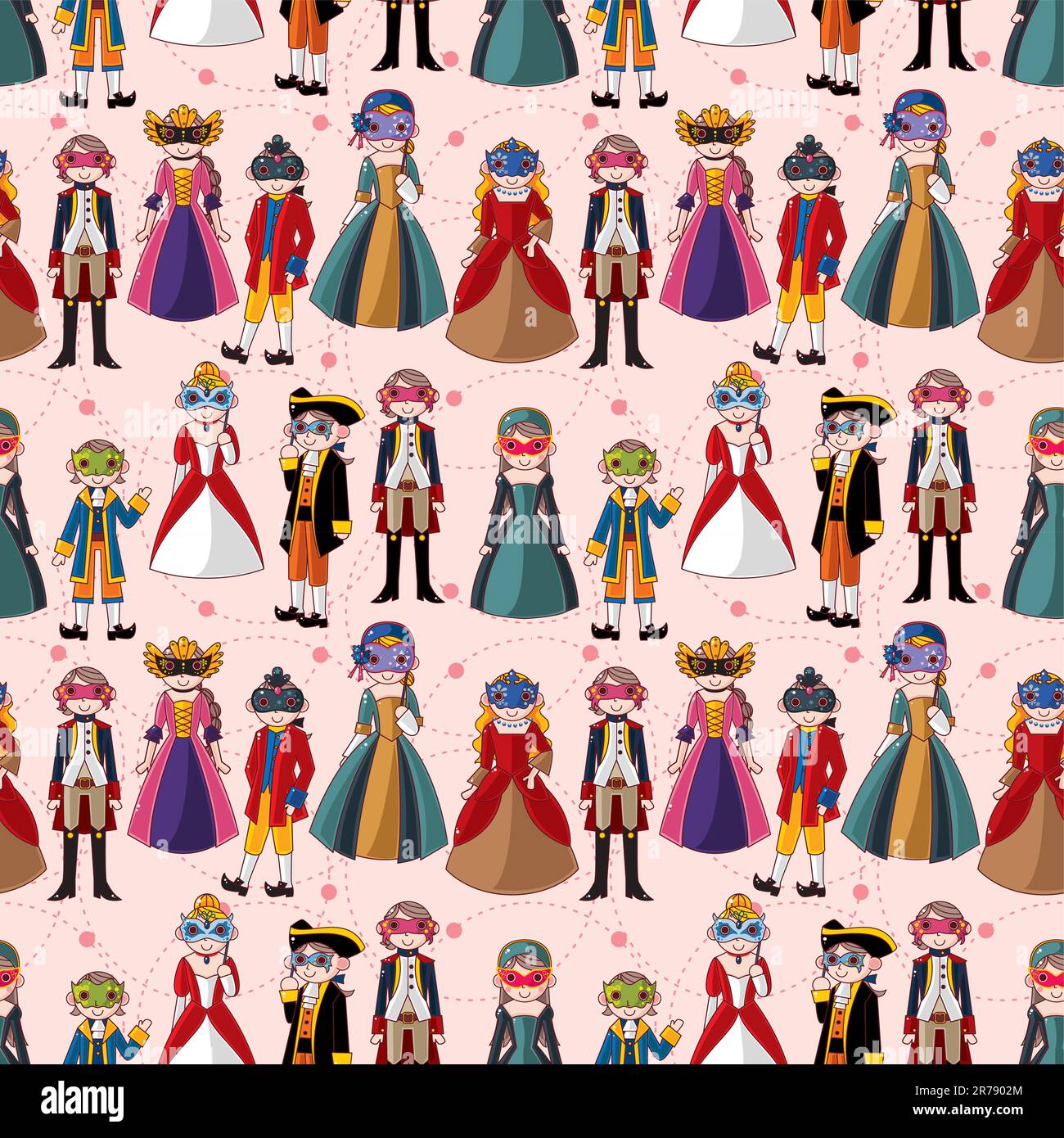 seamless mask party pattern Stock Vector Image & Art - Alamy