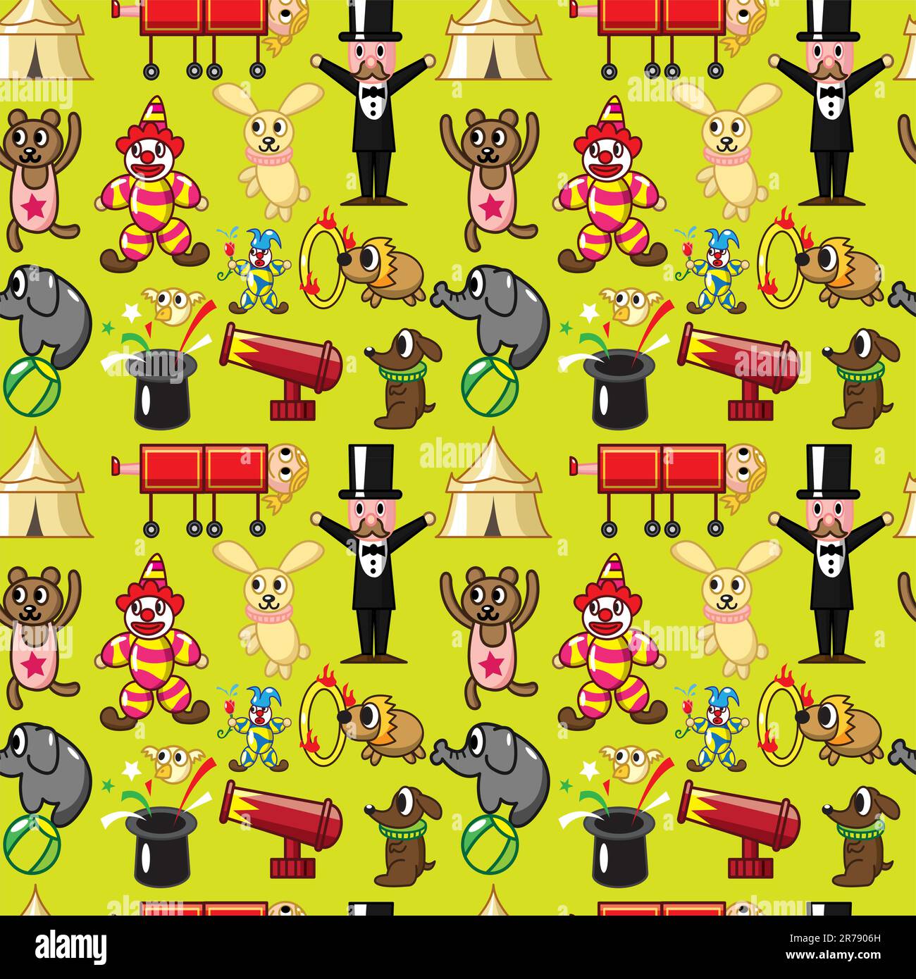 seamless circus pattern Stock Vector Image & Art - Alamy