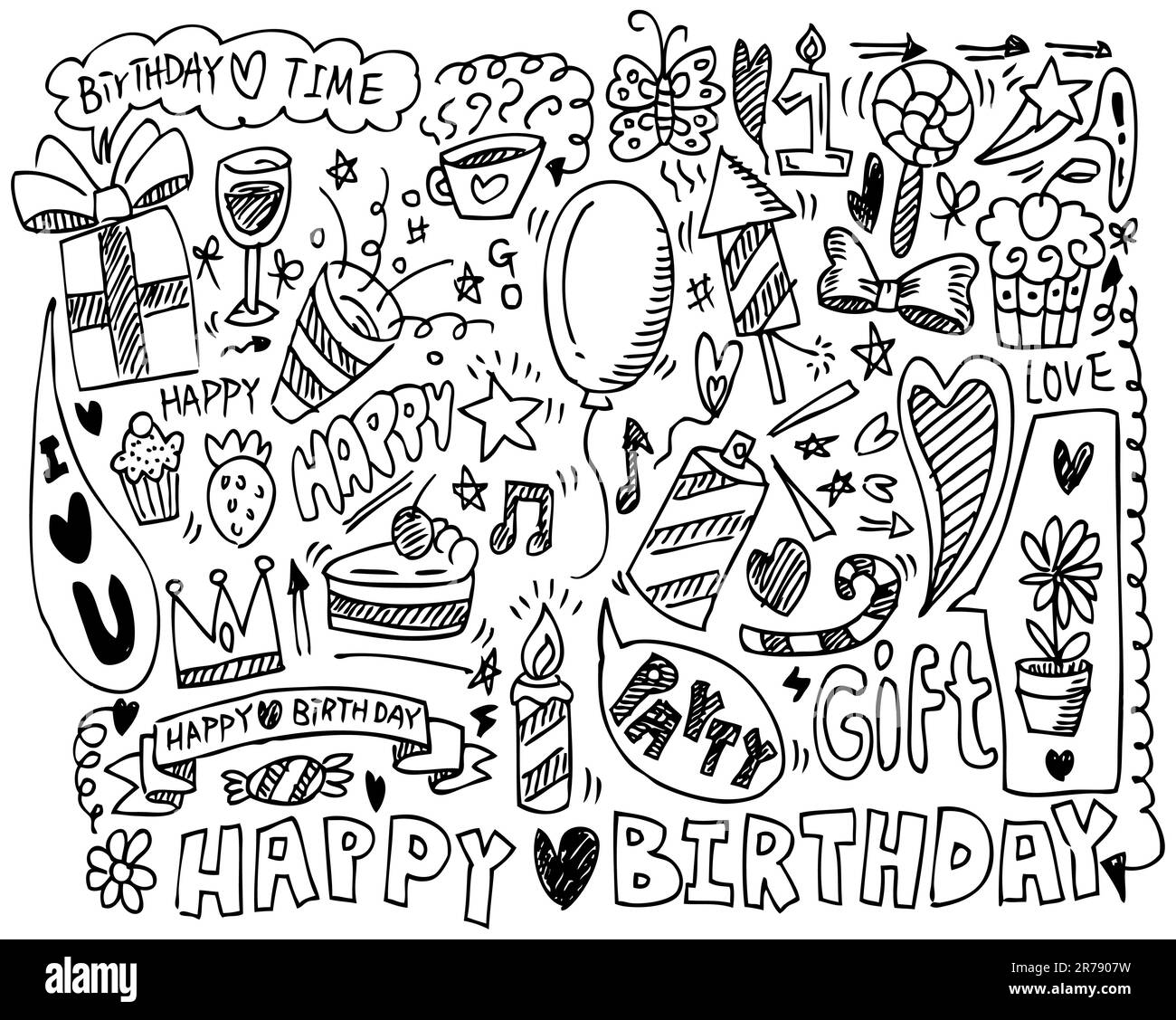 Child birthday Black and White Stock Photos & Images - Alamy