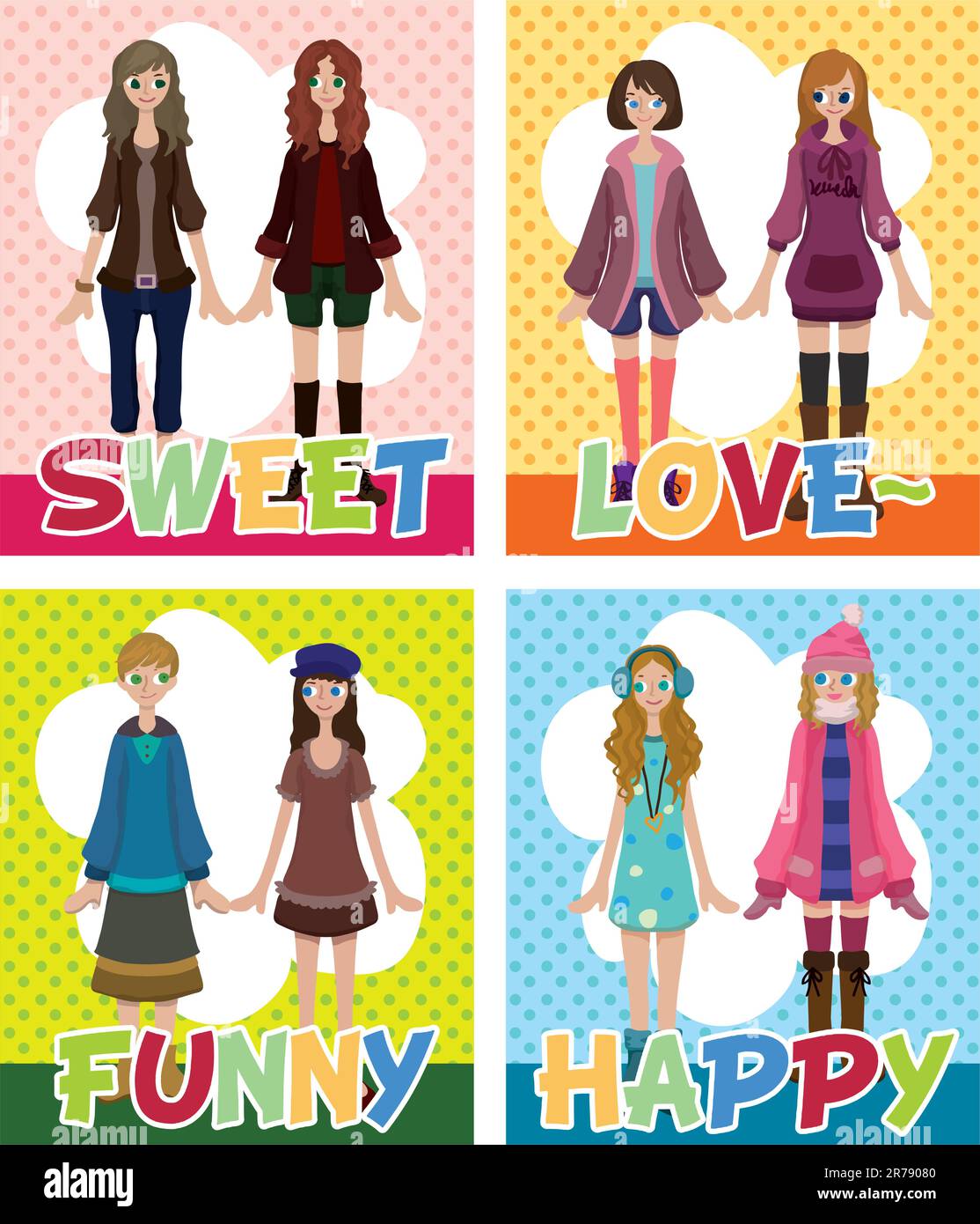 Nice young lady Stock Vector Images - Alamy