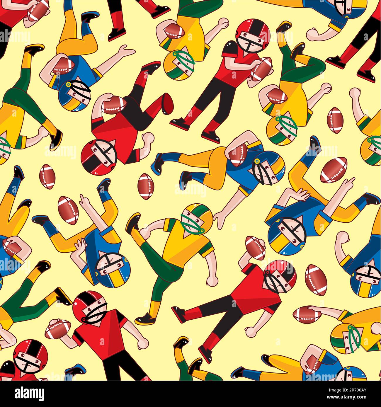 seamless football pattern Stock Vector Image & Art - Alamy