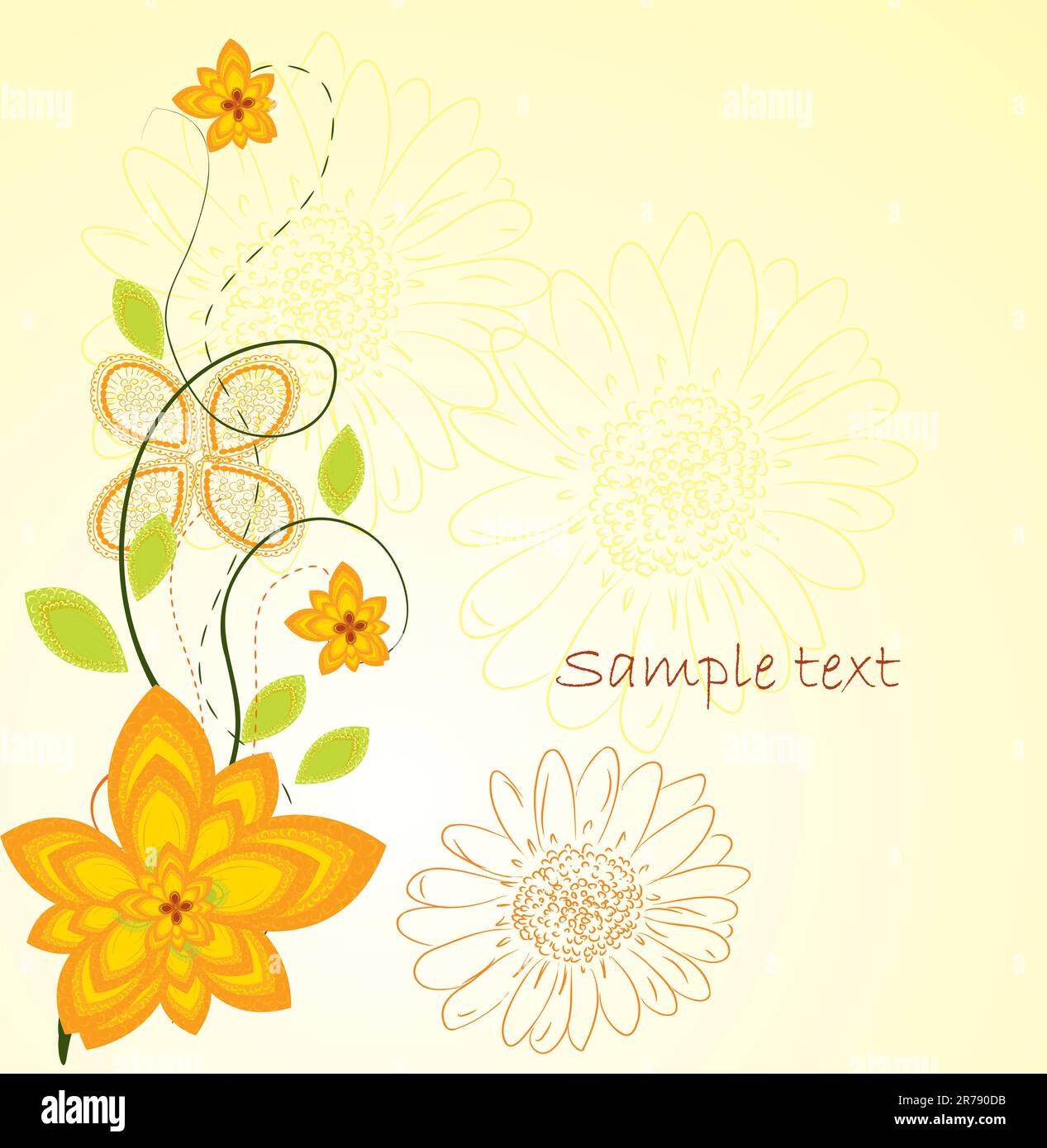 flower background design Stock Vector Image & Art - Alamy