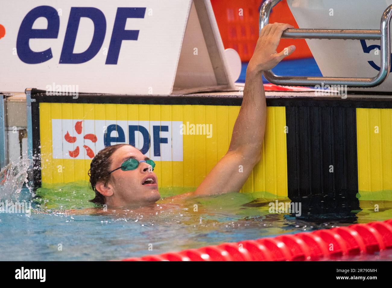 Rennes, France. 13th June, 2023. Clement Bidard competes during the ...