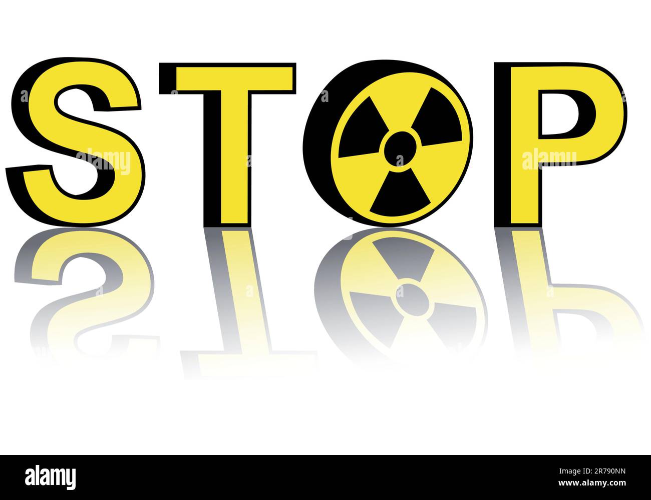 stop atomic energy, vector illustration Stock Vector Image & Art - Alamy