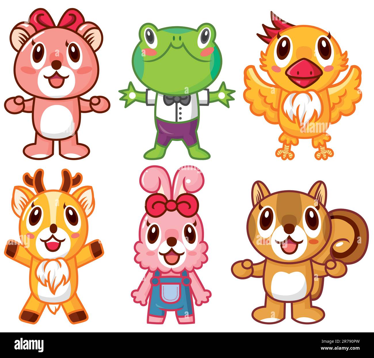 Cartoon animal icon hi-res stock photography and images - Alamy