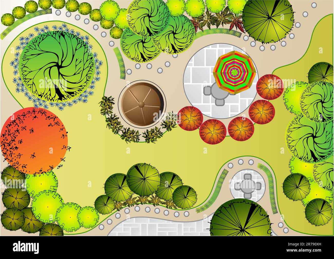 Landscape design plan hi-res stock photography and images - Alamy