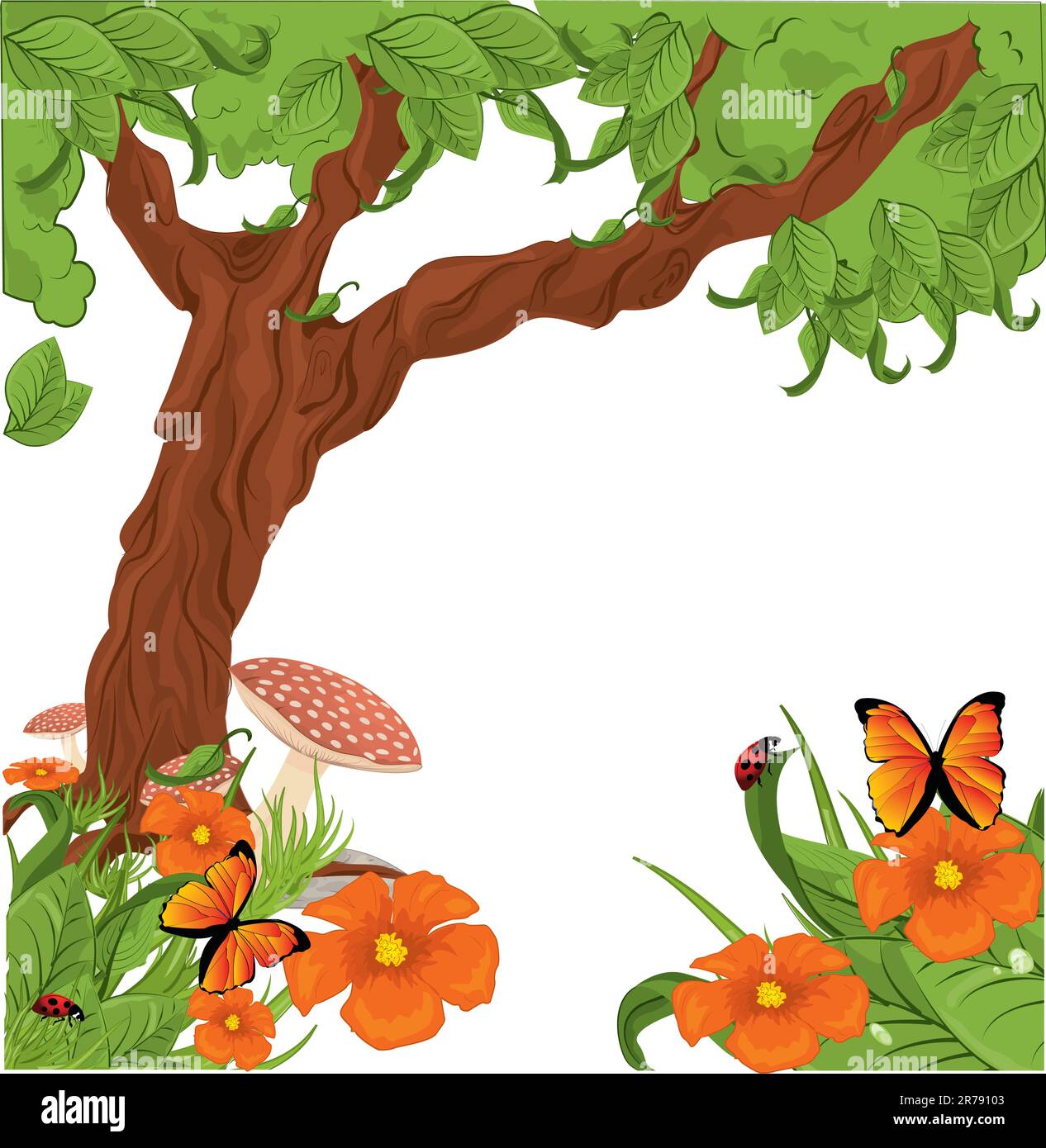 Garden Of Eden Tree Clip Art Garden Eden Adam Vector & Photo (Free