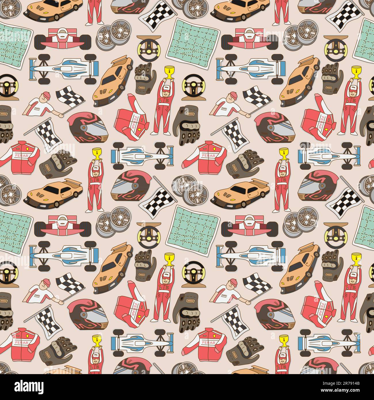 seamless racing pattern Stock Vector Image & Art - Alamy