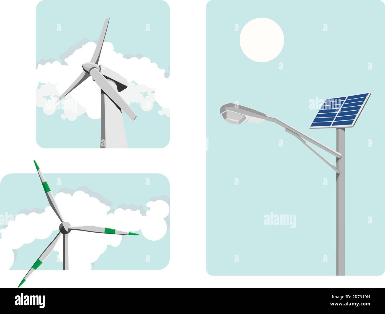 Windmill power and solar energy, environmentally safe energy to save ...