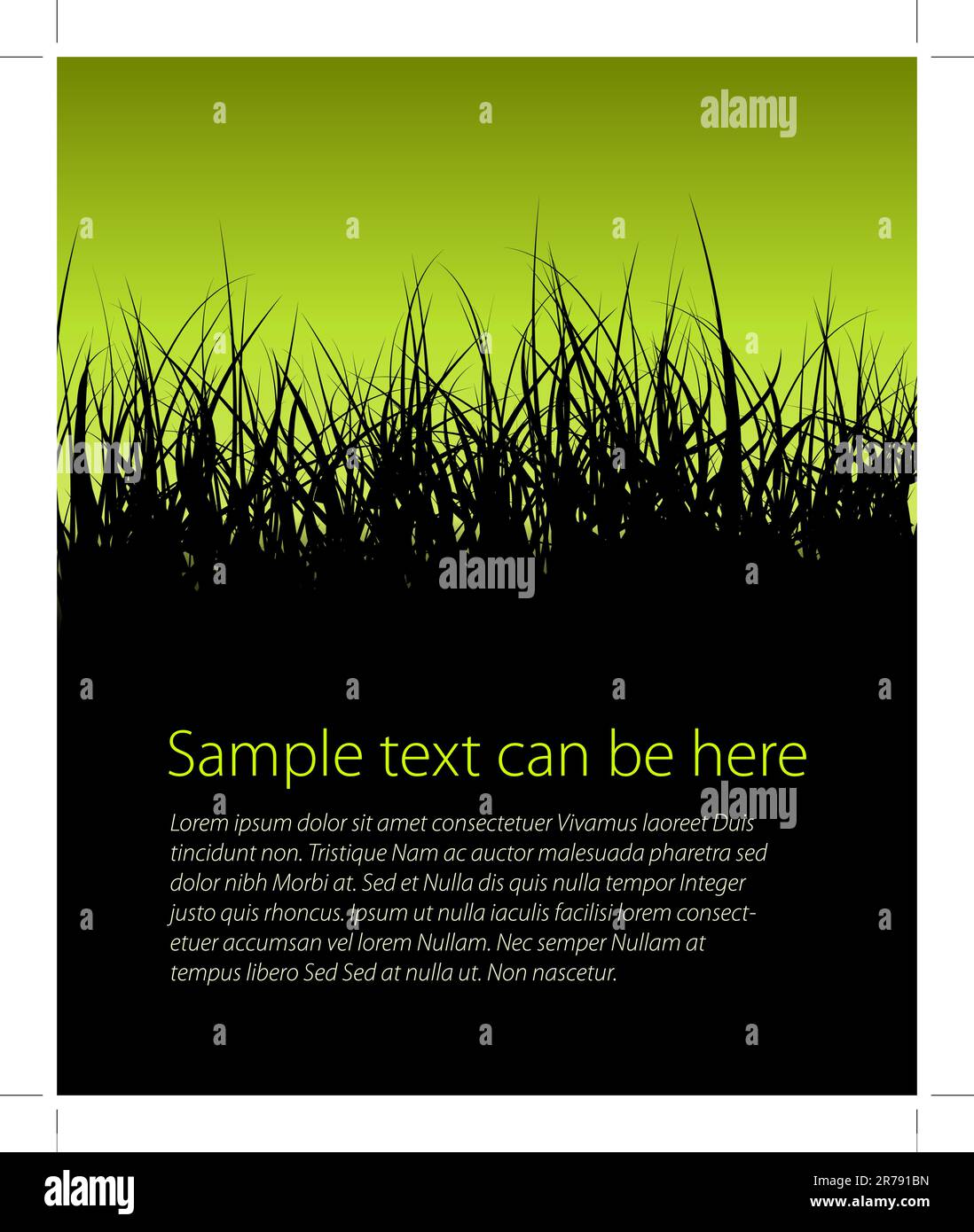 Green vector grass background with place for your text Stock Vector ...