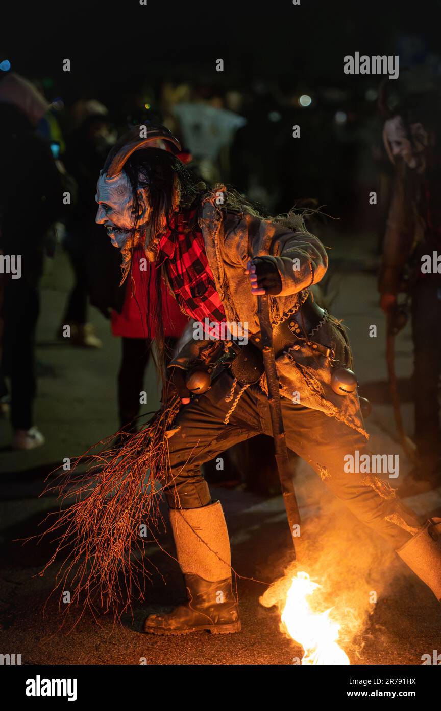 Krampus. Devils of the Christmas tradition Stock Photo - Alamy