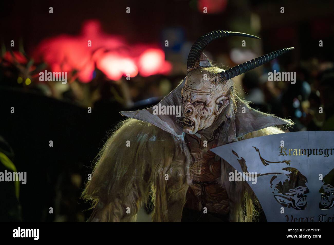 Krampus. Devils of the Christmas tradition Stock Photo - Alamy