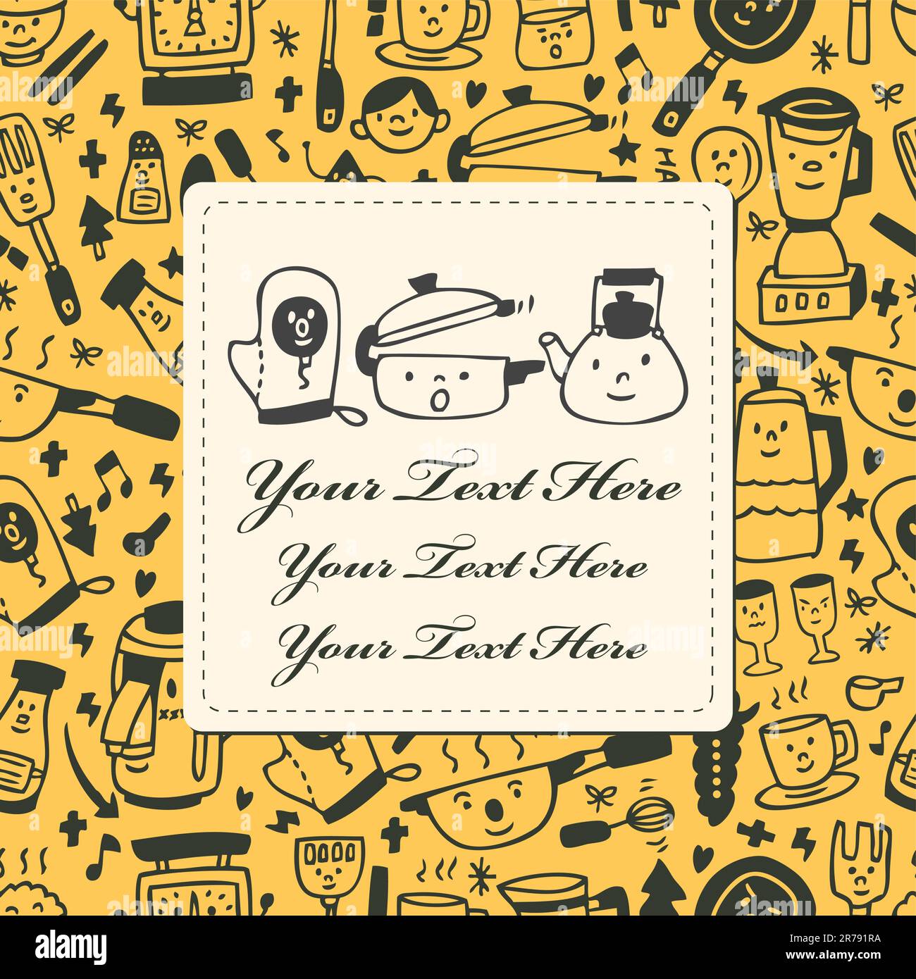 Kitchen painting Stock Vector Images - Alamy