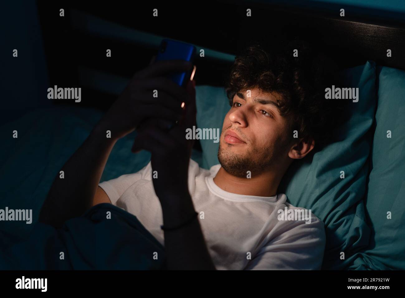 Night awake sleepy man using hi-res stock photography and images - Alamy