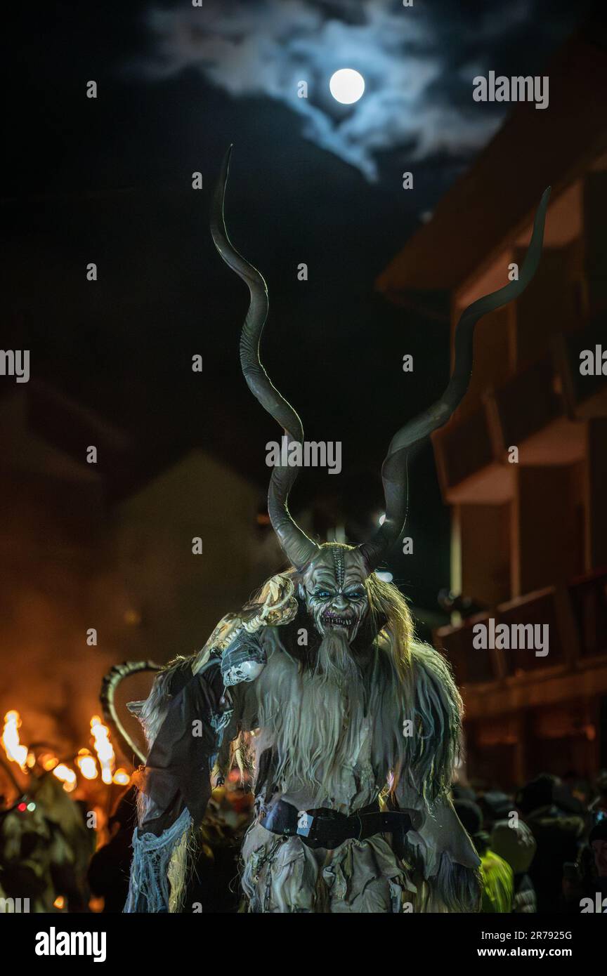 Krampus. Devils of the Christmas tradition Stock Photo - Alamy