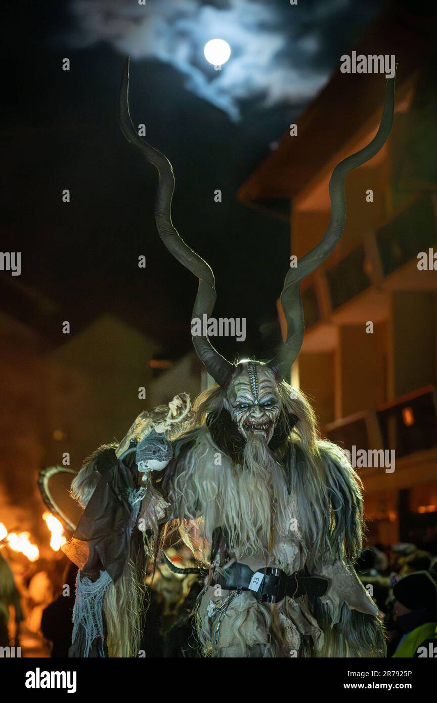 Krampus. Devils of the Christmas tradition Stock Photo - Alamy