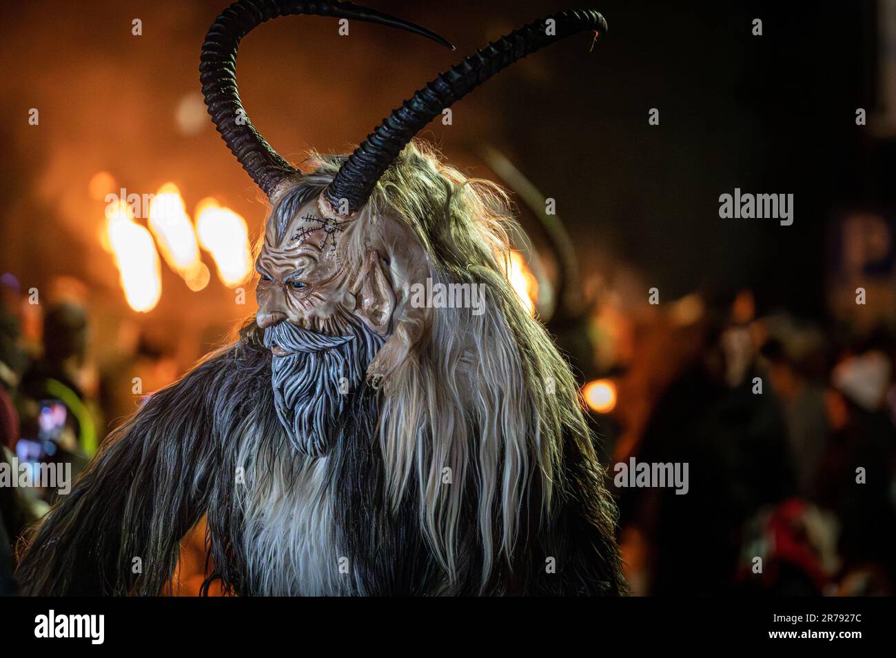 Krampus. Devils of the Christmas tradition Stock Photo - Alamy